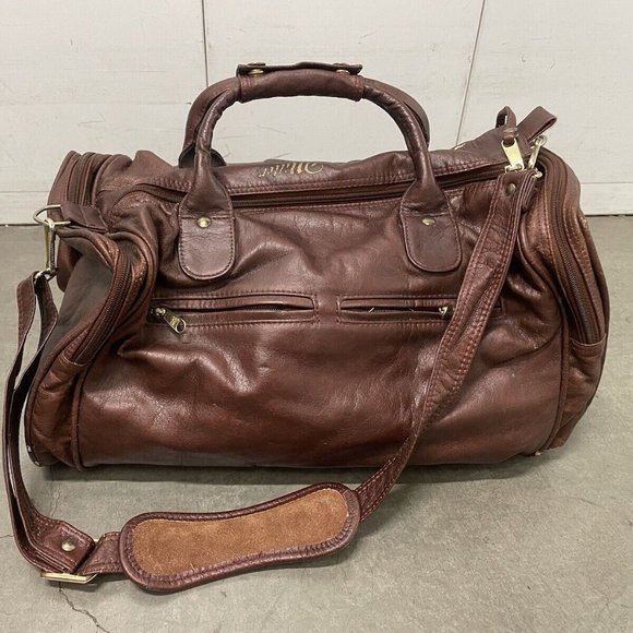 Miller Genuine Draft | Bags | Burgundy Leather Vintage Miller Genuine ...